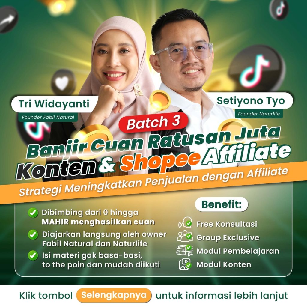 Kelas Affiliate dengan Tri Widayanti | Naturlife Indonesia